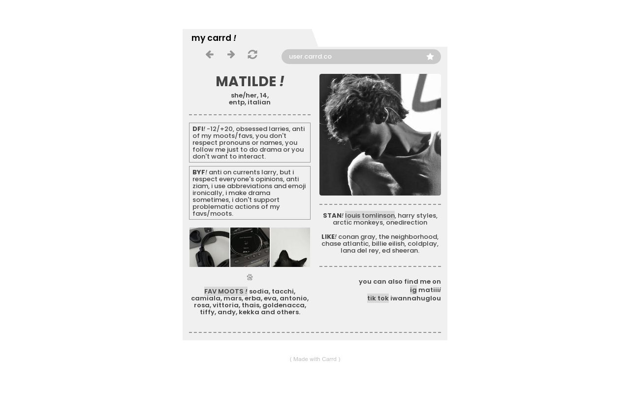 mati's card